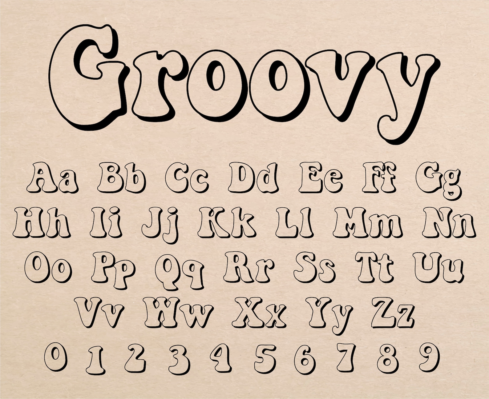 Groovy Font Groovy Retro Font Groovy Script Font Groovy 70s Font Groovy ...