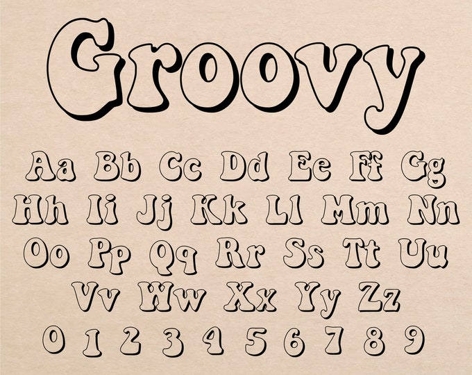 Groovy Font Groovy Retro Font Groovy Script Font Groovy 70s Font Groovy ...