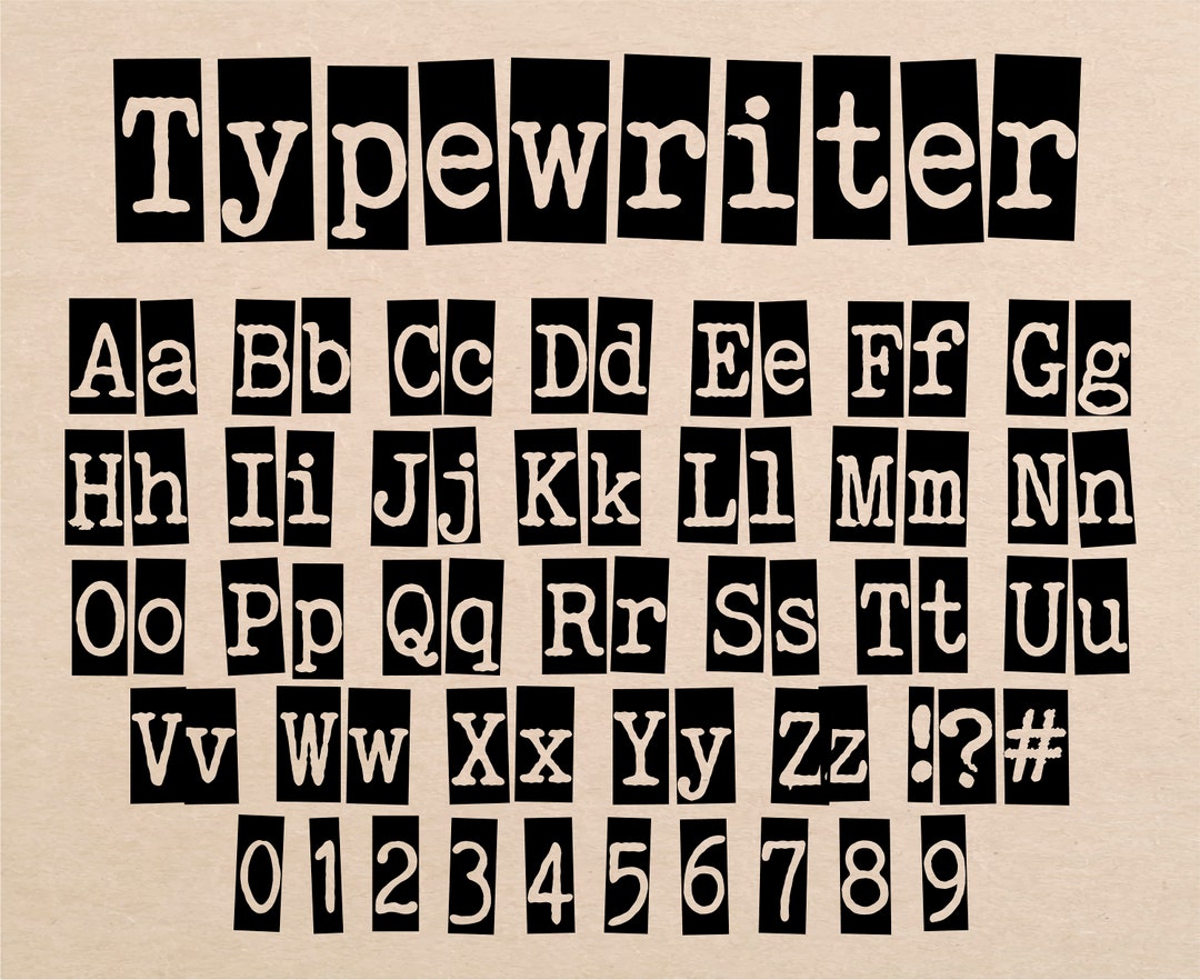 Typewriter Font Type Font Block Font American Typewriter Font Old ...