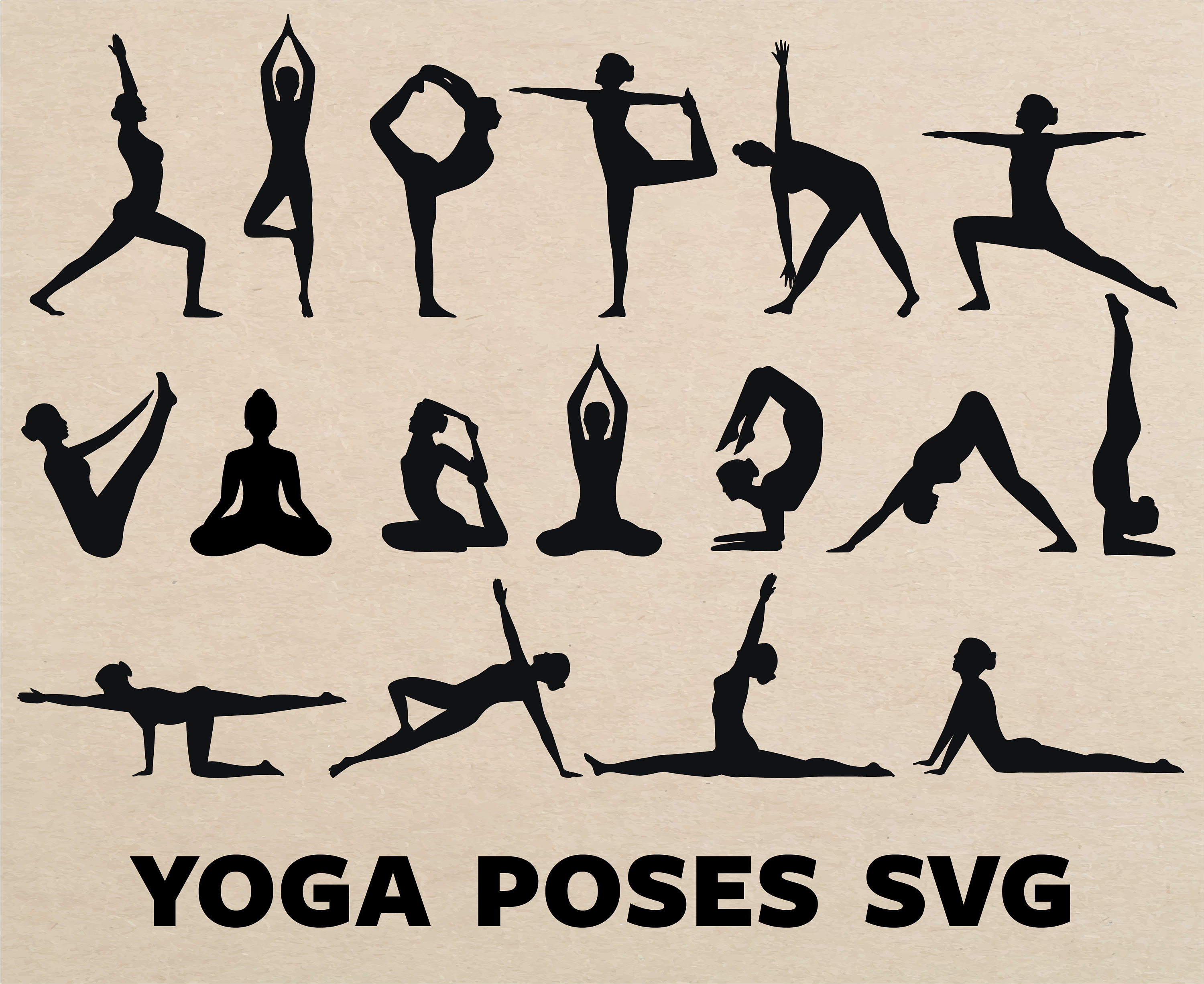 Yoga Poses Svg Png Yoga Svg Meditation Svg Yoga Class Svg Yoga Studio ...
