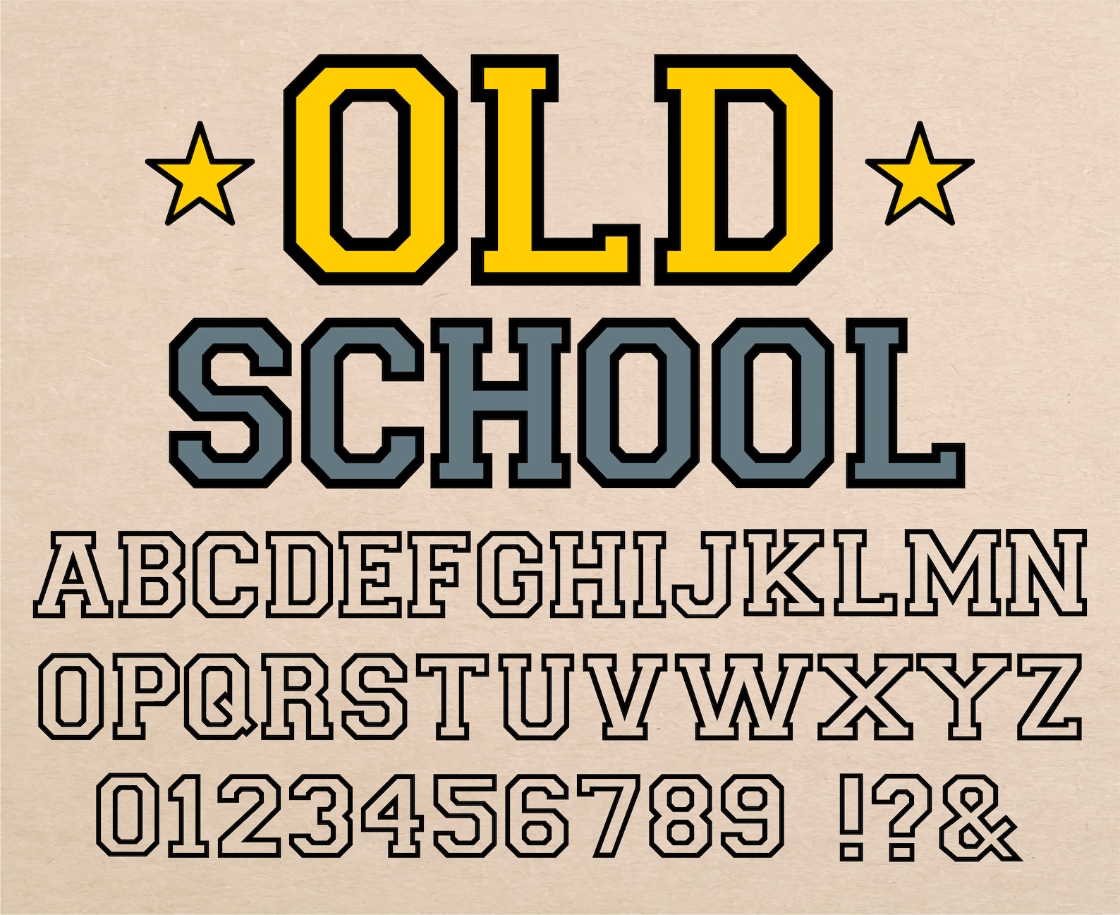 Old School Font High School Font School Font Varsity Font Varsity ...