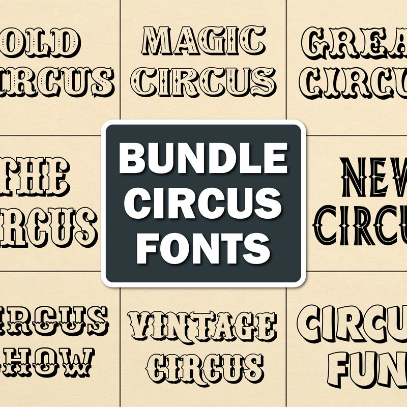 Fairground Font - Etsy UK