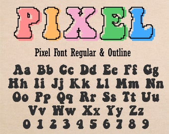 Game Font Pixel Font Gamer Font Pixel Art Font Pixel Text Font Game Pixel Font Pixel Font Svg ...