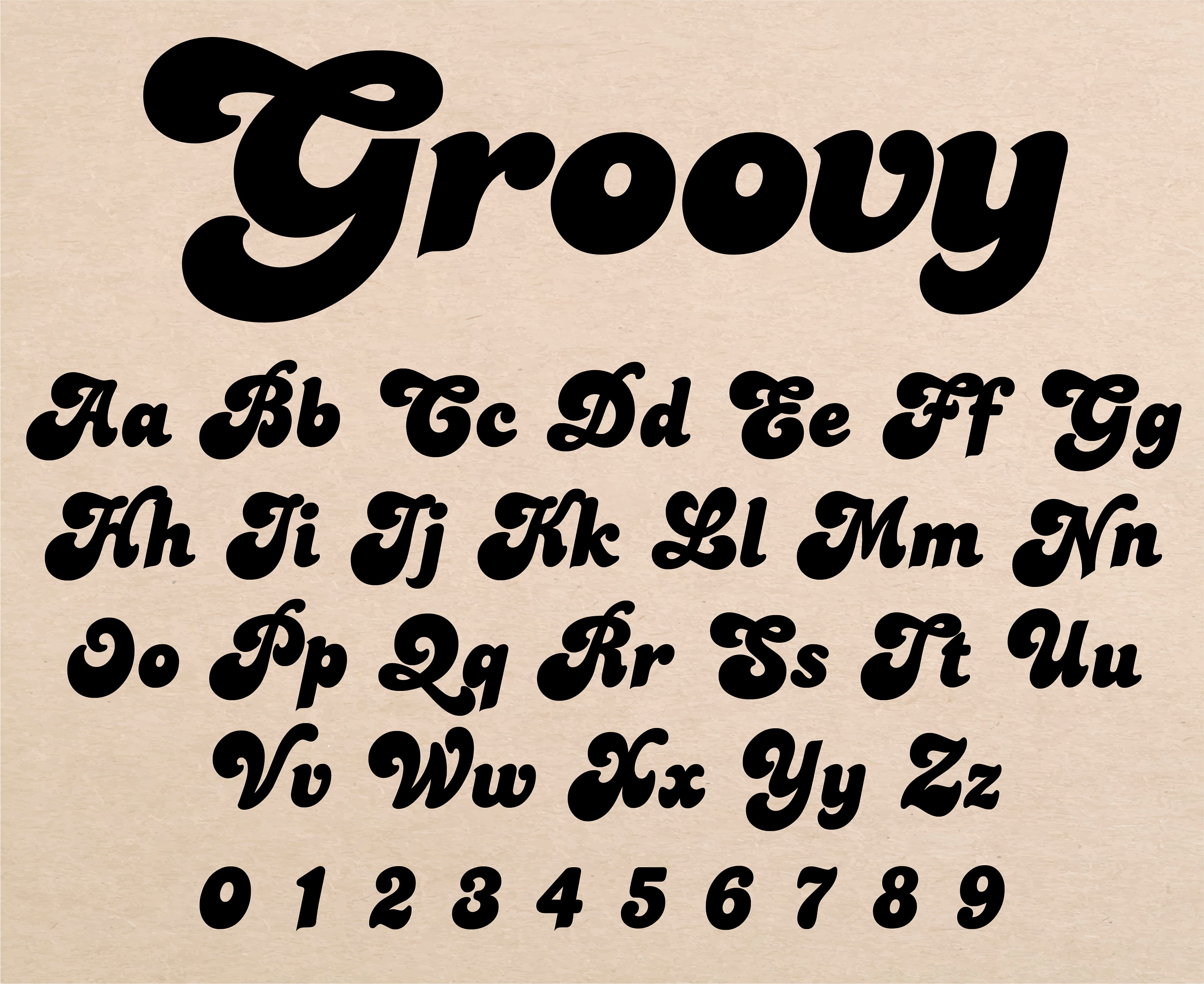 Groovy Font Groovy Retro Font Groovy Script Font Groovy 70s Font Groovy