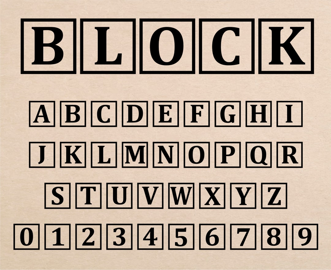 Block Font Box Font Square Font Block Letter Font Game Font Pixel Font Box Letters Font Squarish ...