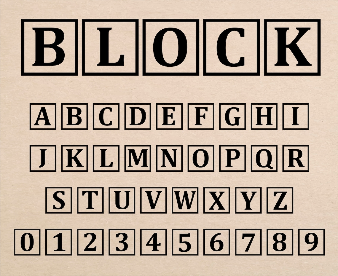 Block Font Box Font Square Font Block Letter Font Game Font Pixel Font ...