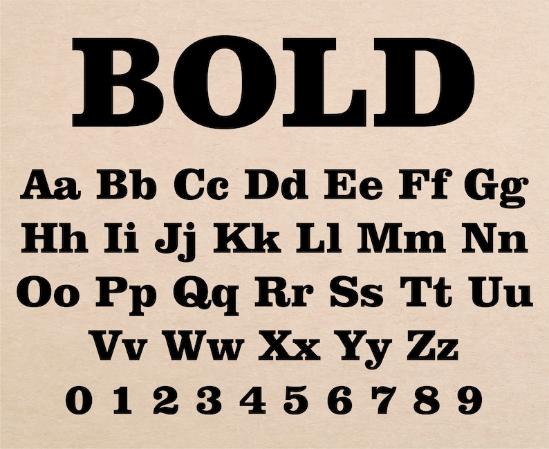Bold Serif Font Block Font Block Style Font Block Script Font Serif ...