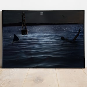 Jaws 'the First Victim' Giclée Art Print, High Quality Print, Modern ...