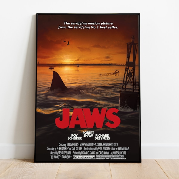 Jaws Poster - Etsy