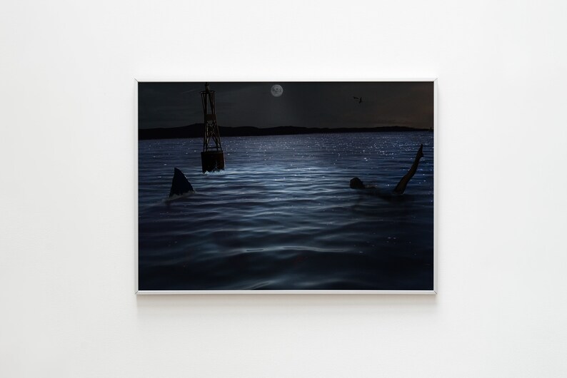 Jaws 'the First Victim' Giclée Art Print, High Quality Print, Modern ...