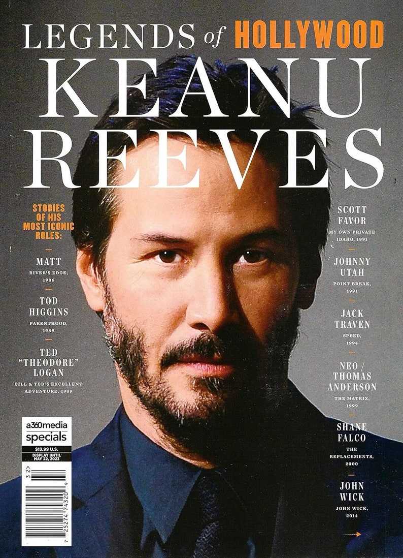 LEGENDS OF HOLLYWOOD Magazine- Keanu Reeves - Special 2023 - Etsy