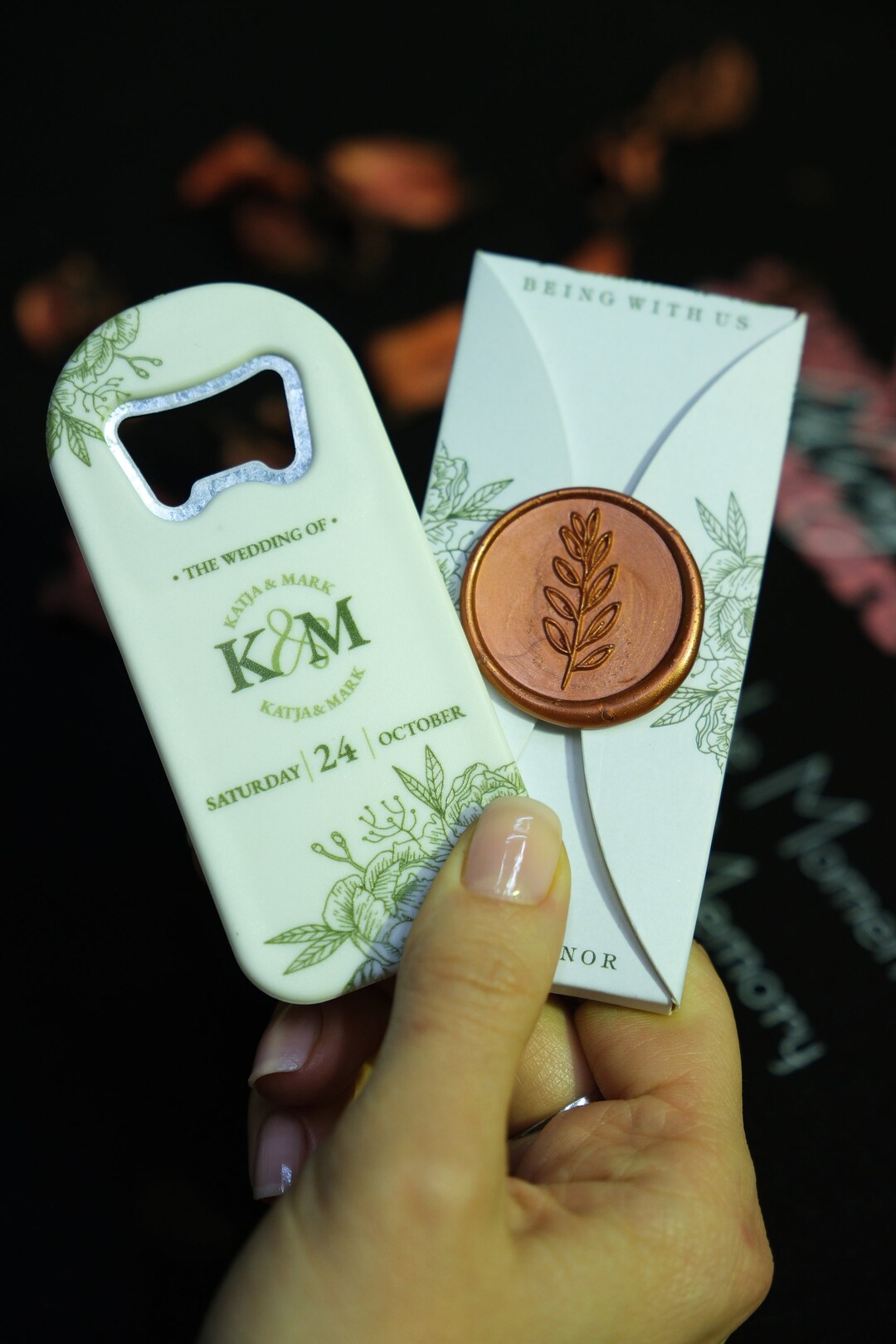 Custom Wedding Magnet Gift - Personalized Bottle Opener Favors for ...