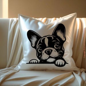 French Bulldog SVG, Frenchie Clipart, Bulldog Silhouette, French ...