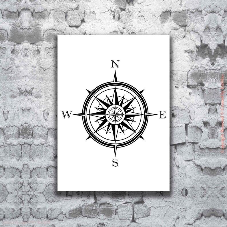 Compass Rose SVG Bundle, Nautical Compass Svg, Wind Rose Svg, North ...