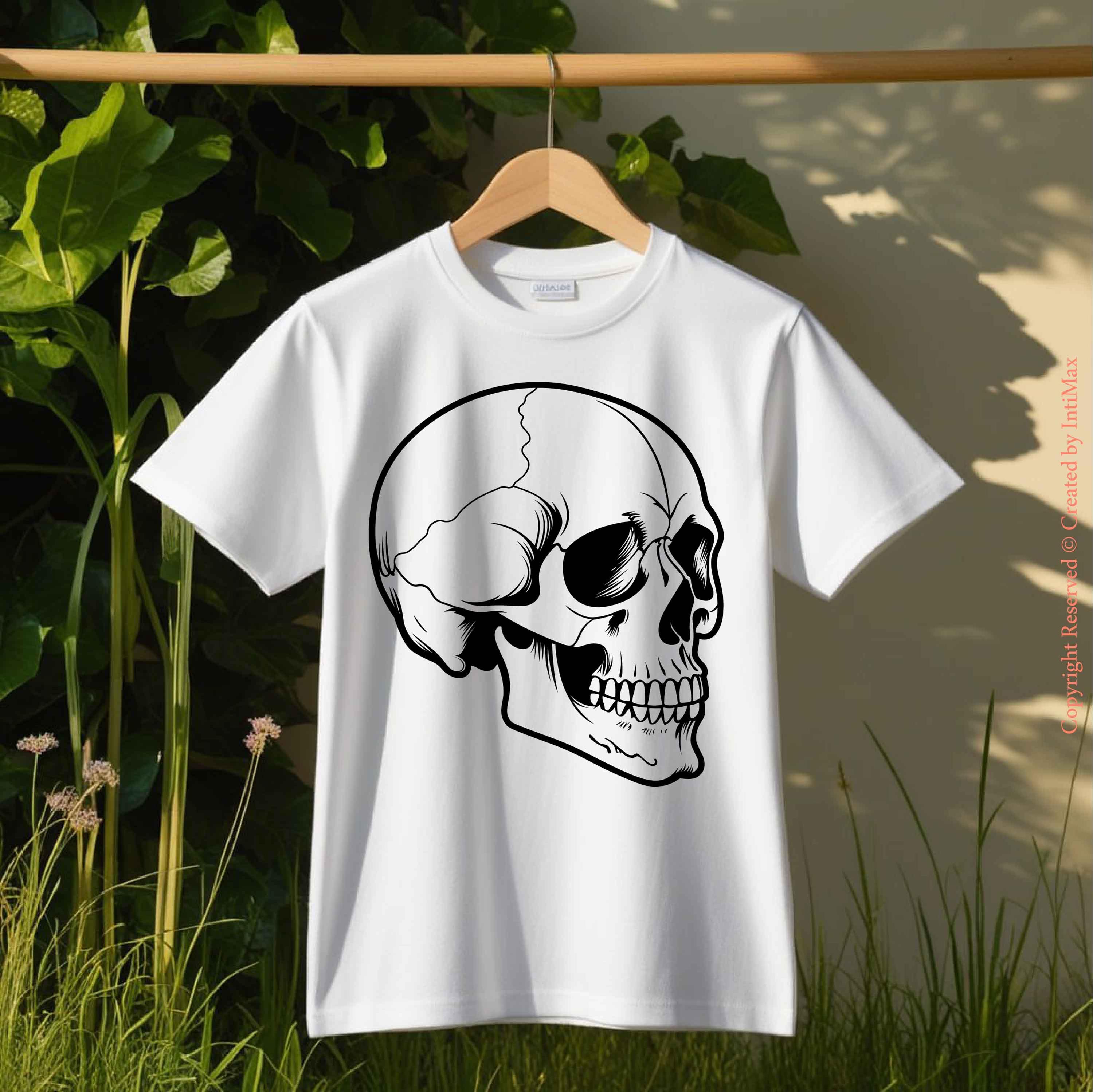 Skull Face SVG: Gothic Skeleton Clipart (digital Download) - Etsy