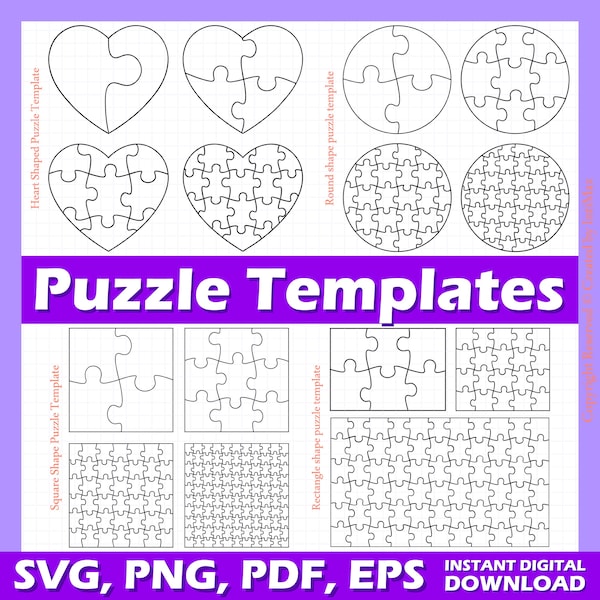 Heart Shaped Puzzle - Etsy