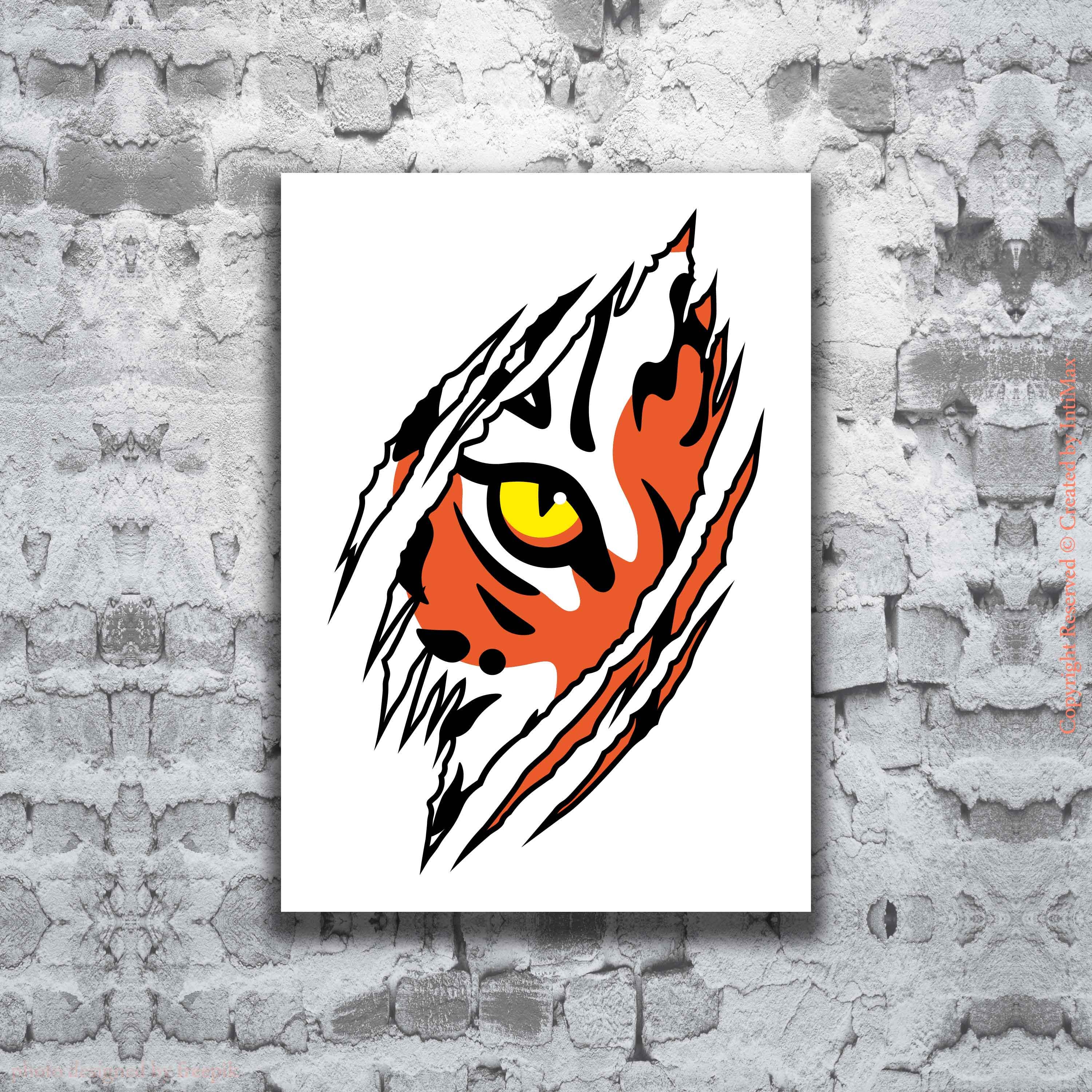 Tiger Eye SVG: Claw Marks, Scratches Cut Files (digital Download) - Etsy