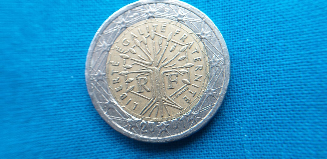 Rare 2 Euro France 2001 Misprinting Coin - Etsy