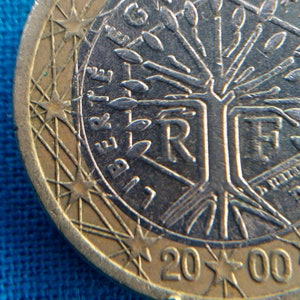 1 Euro France 2000 Few Mintage Errors Rarity for Collectors - Etsy