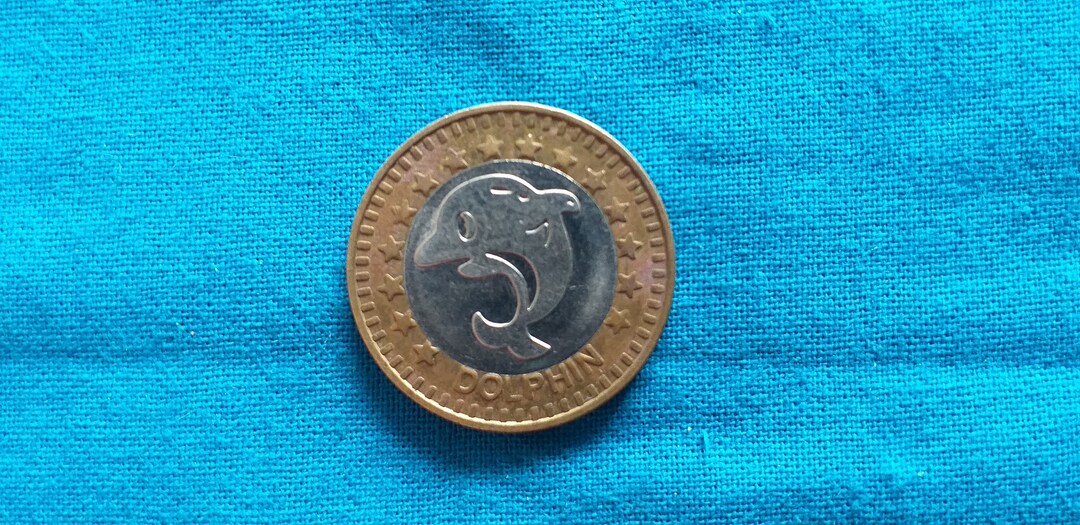 Tuning ENTERTAINMENT Token DOLPHIN on Reverse Bi-metal Token RARE - Etsy