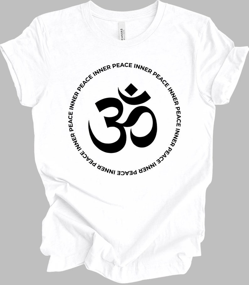 Ohm Inner Peace Tee Devanagari Symbol Yoga Meditation Om Sign Hinduism ...