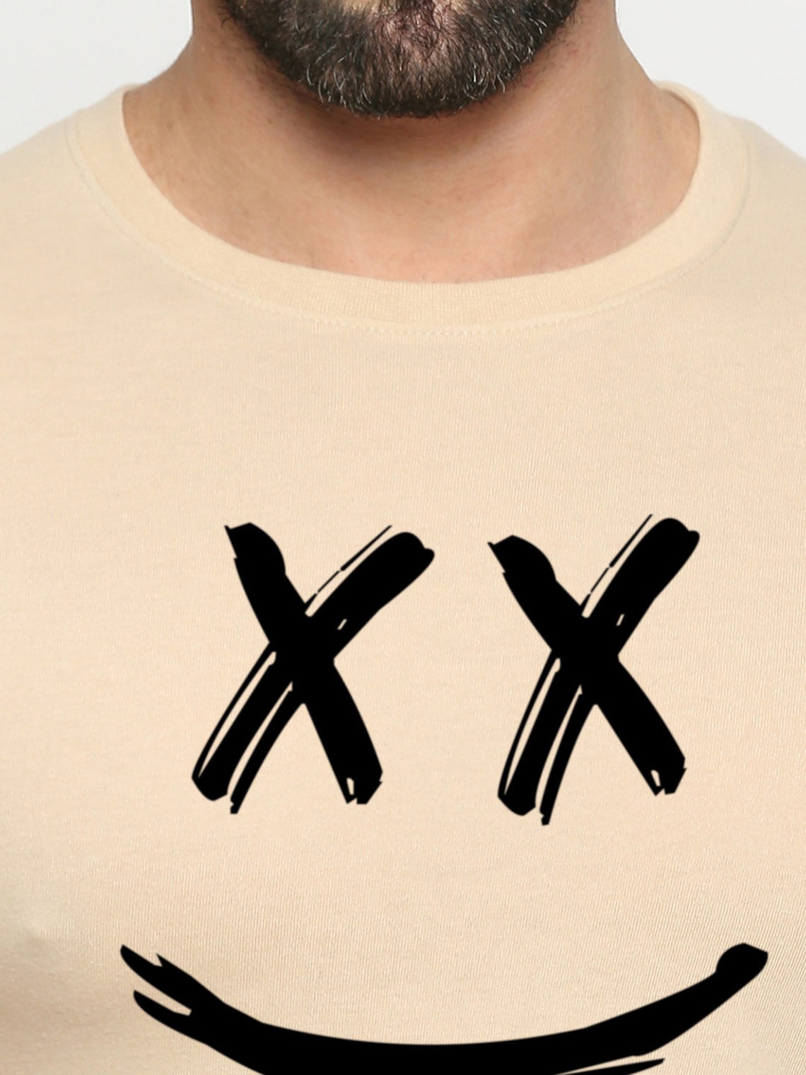 Smiley Face Printed T-shirt, Funny T-shirt, Unisex Tee, Happy T-shirt S ...