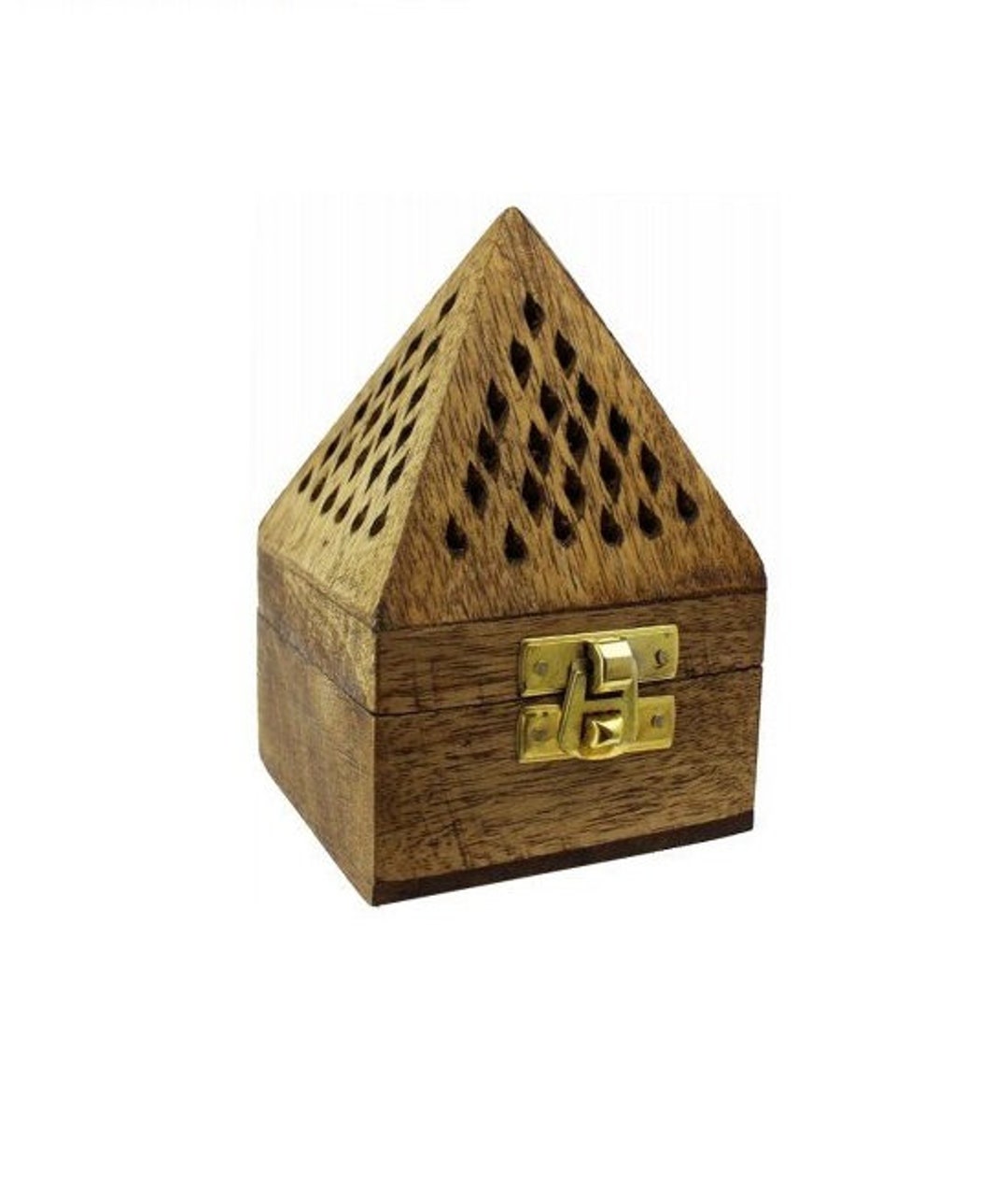 Wooden Pyramid Design Incense Burner & 5 Free Incense Sticks - Etsy