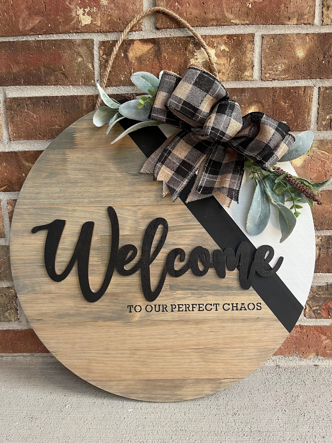 Modern Front Door Hanger Welcome Door Hanger Housewarming Gift ...