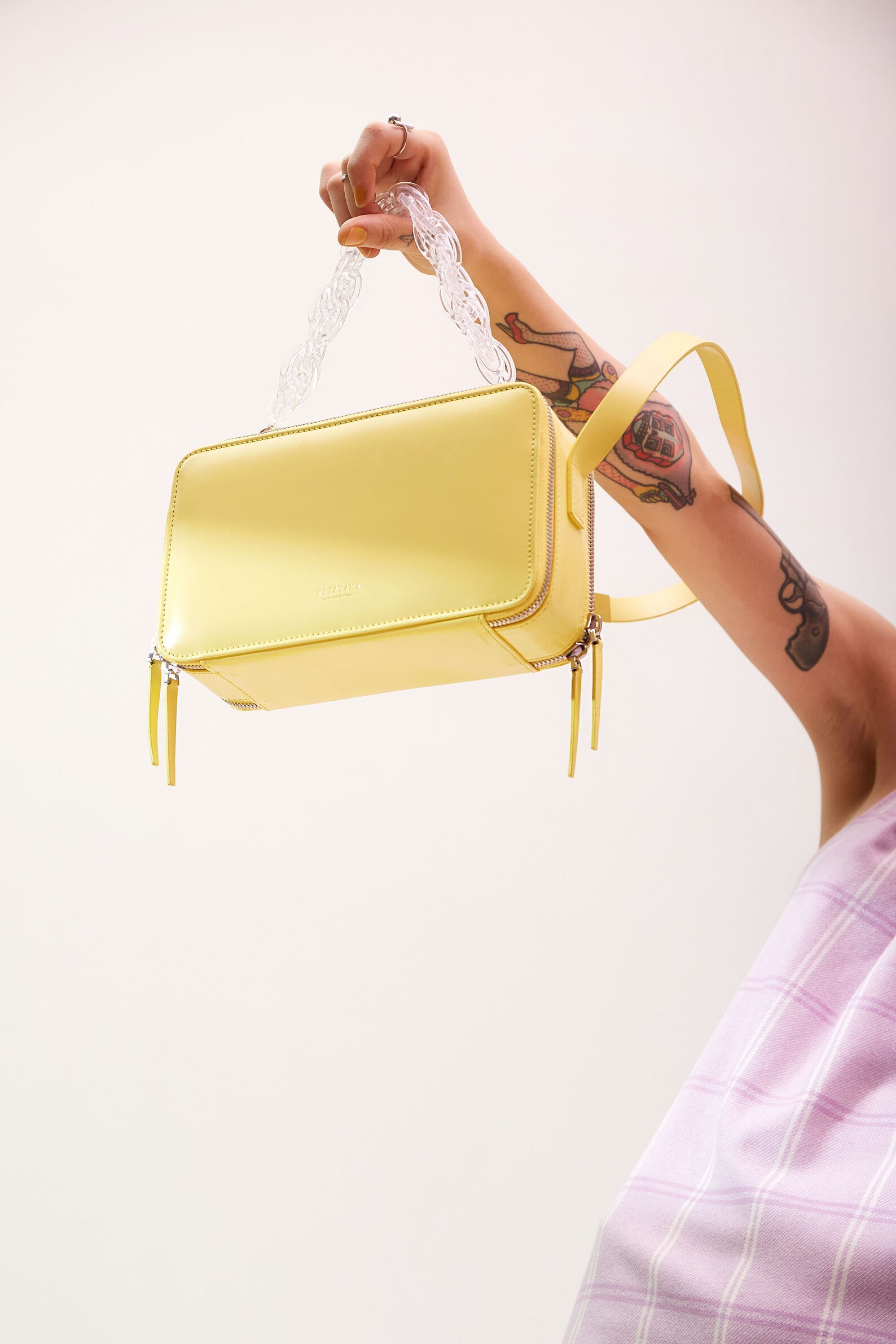 TSUKI Cuboid Bag_light Yellow - Etsy