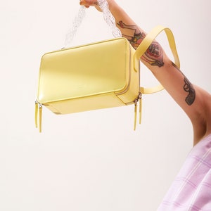 TSUKI Cuboid Bag_light Yellow - Etsy