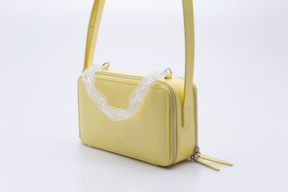 TSUKI Cuboid Bag_light Yellow - Etsy