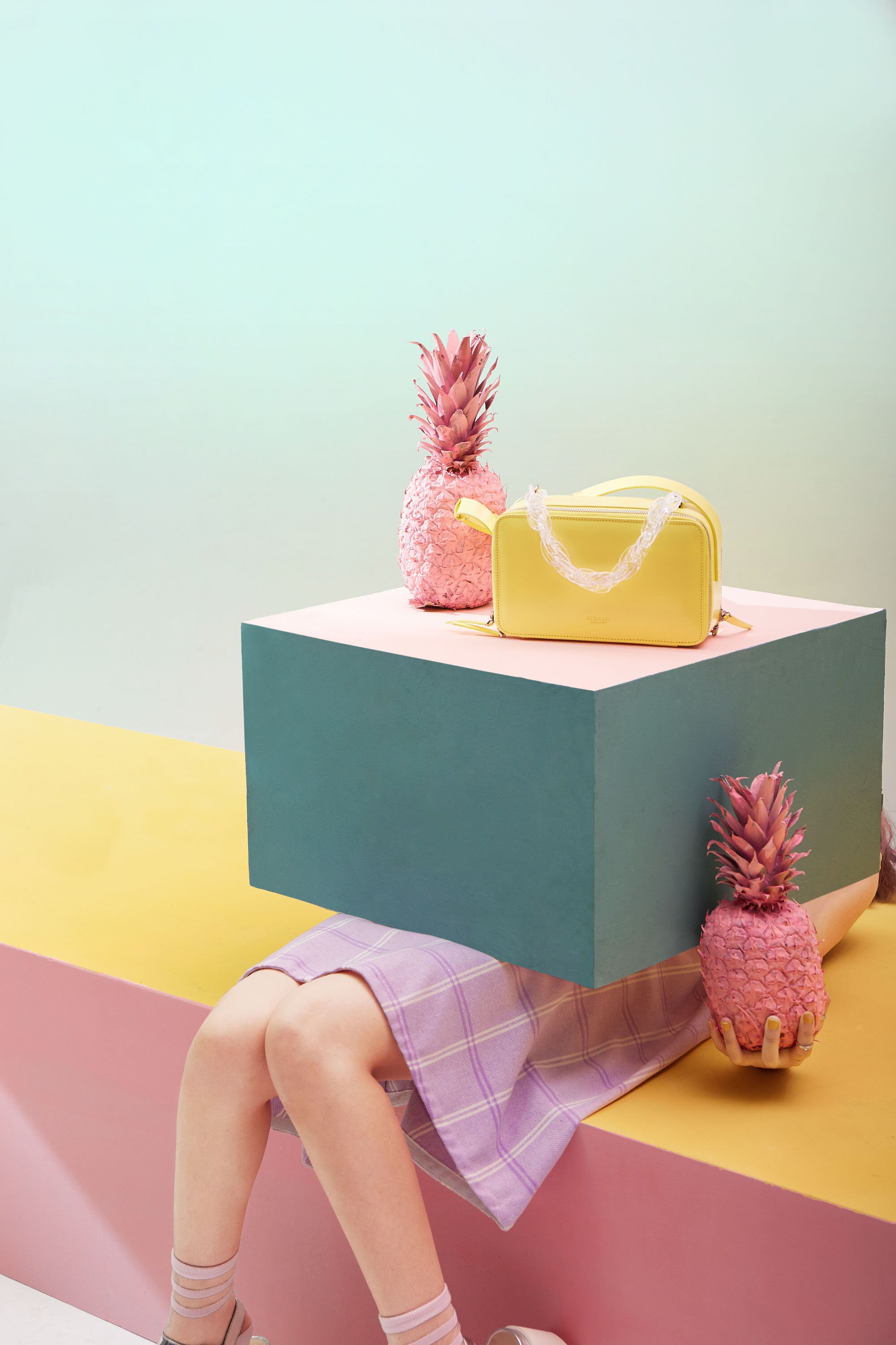 TSUKI Cuboid Bag_light Yellow - Etsy