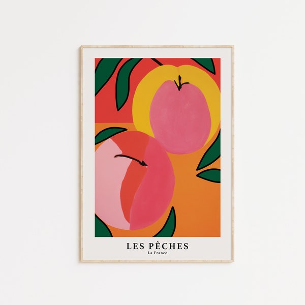 Peach Print - Etsy