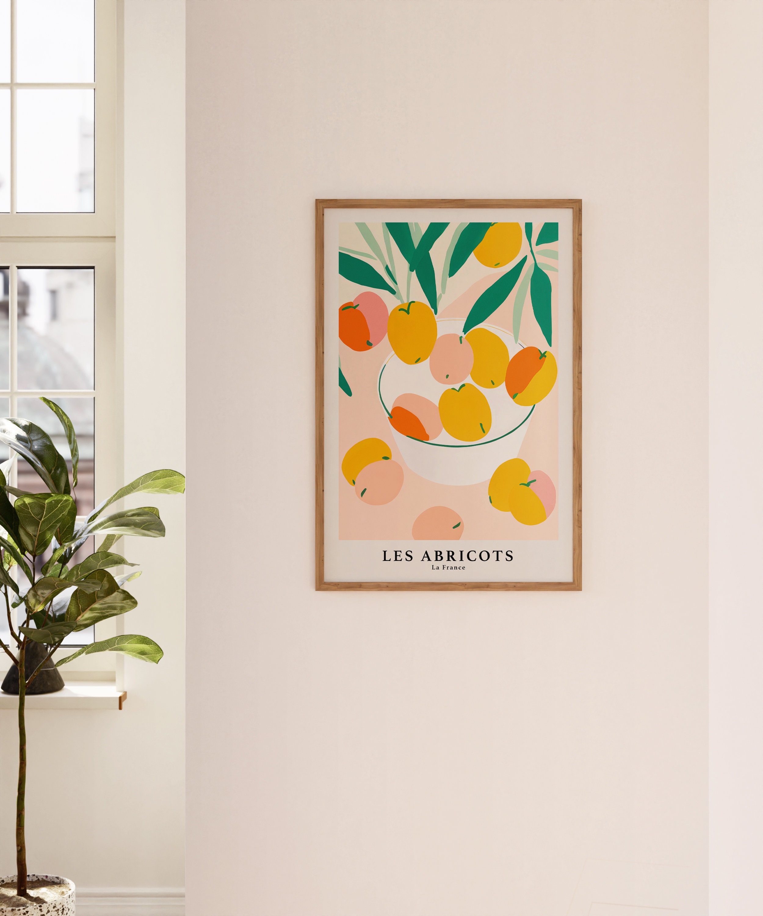 Apricot Print, Digital Art Download, Apricots Fruit Market Botanical ...