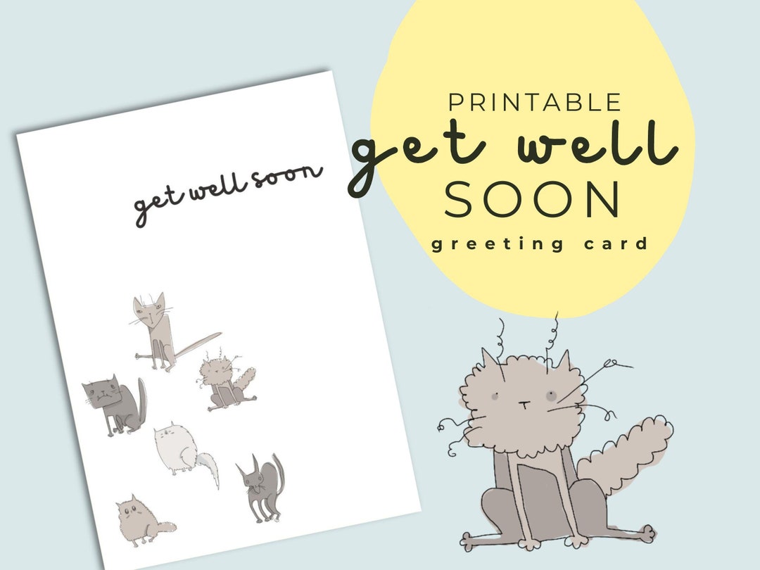 Weird Greeting Card Download Printable Get Well Soon Card Funny Get ...
