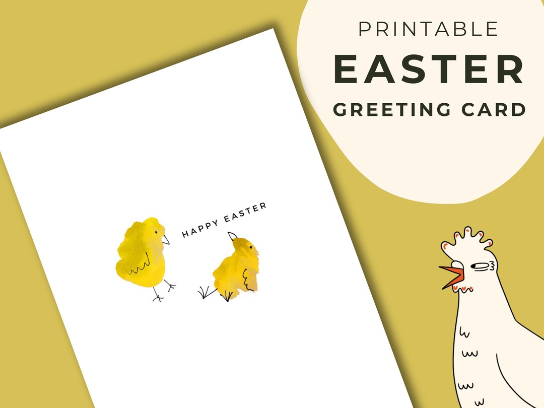 Digital Easter Cards Printable Easter Greeting Card Printable Easter ...