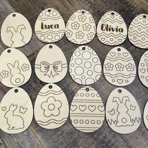 Set of 15 Easter Egg Coloring DIY Set - Etsy