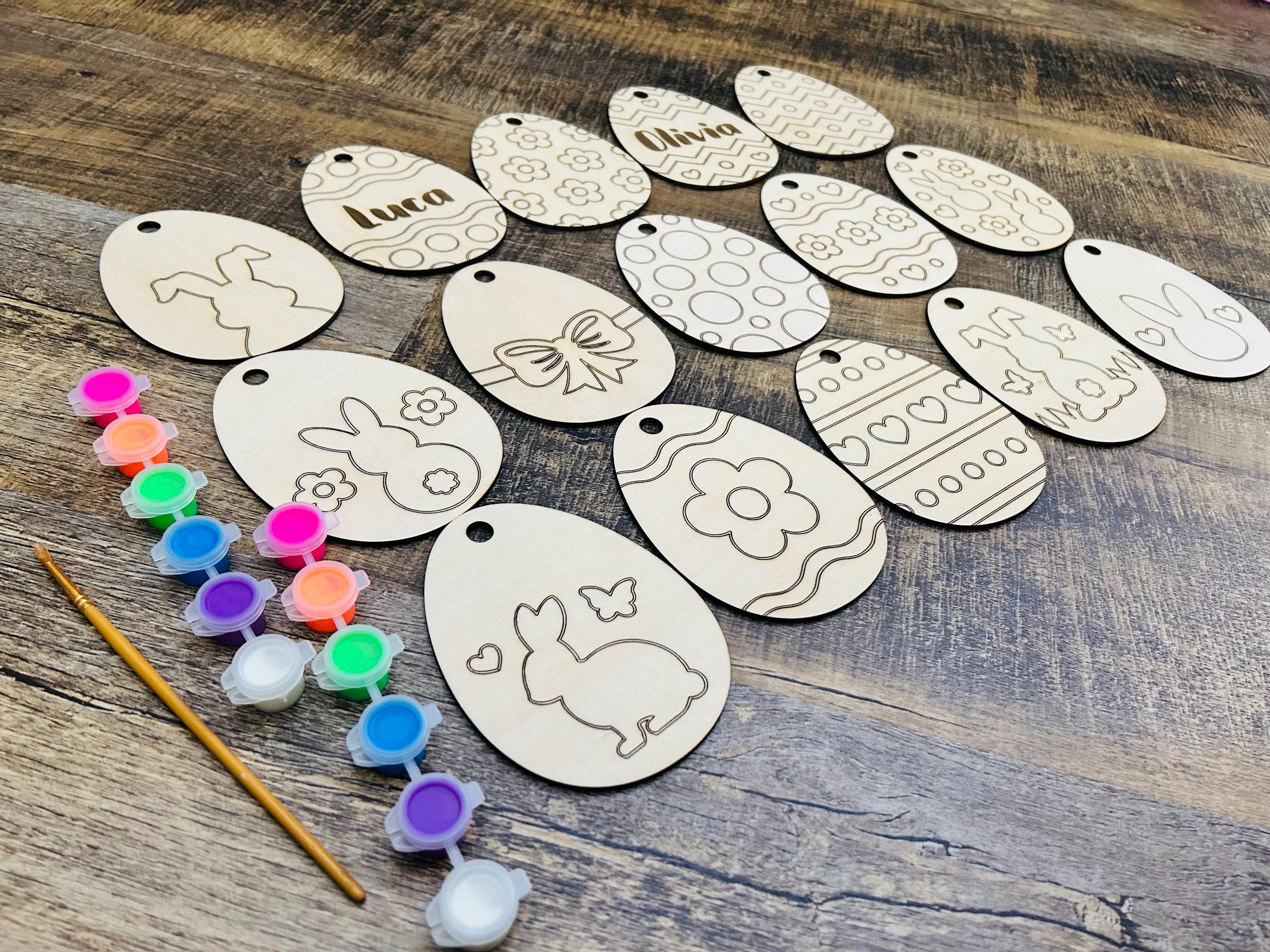 Set of 15 Easter Egg Coloring DIY Set - Etsy