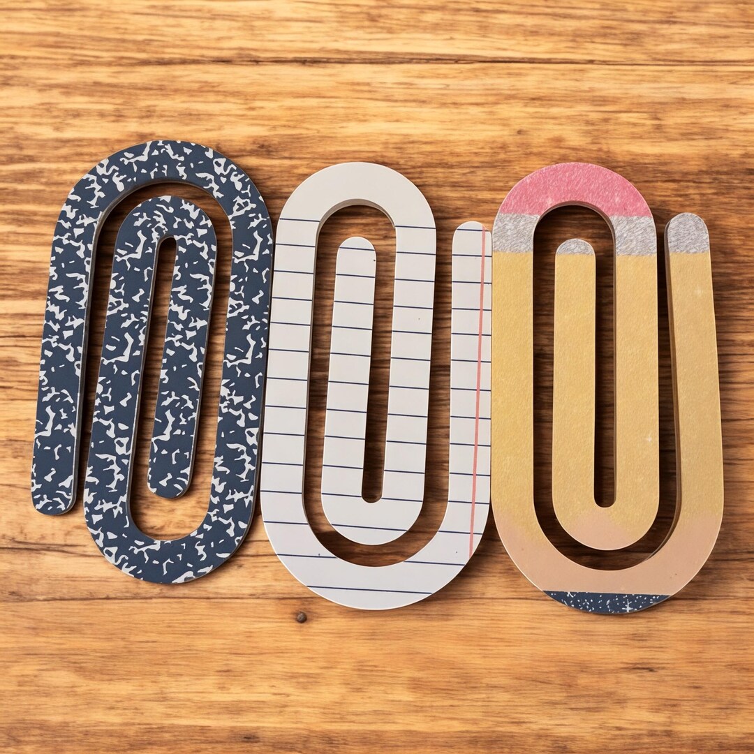 Jumbo Paperclips | School Themed Paperclips | Teacher Appreciation Gift ...