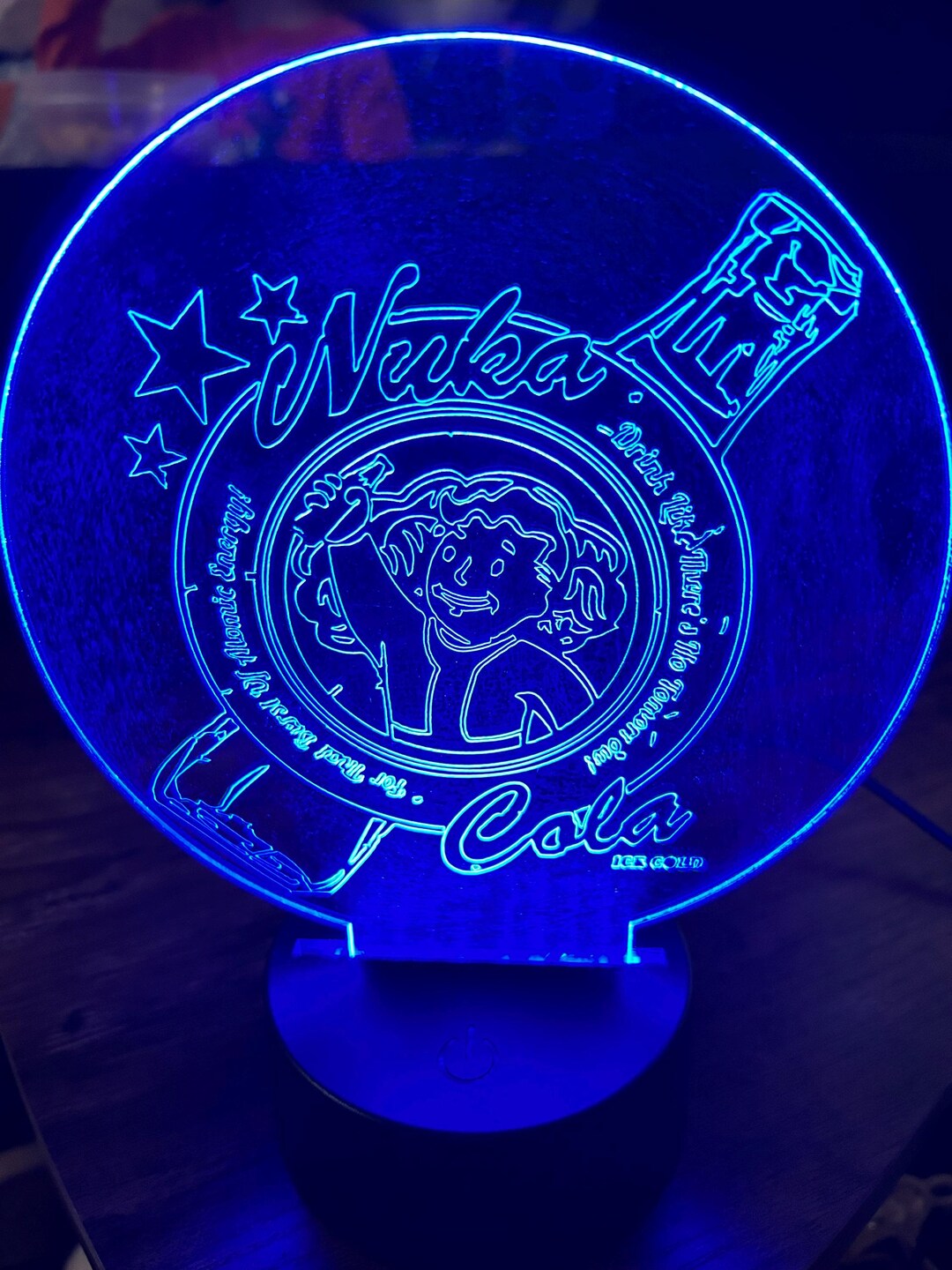 Custom Fallout Nuka Cola LED Acrylic Light for Nightlight, Lamp ...