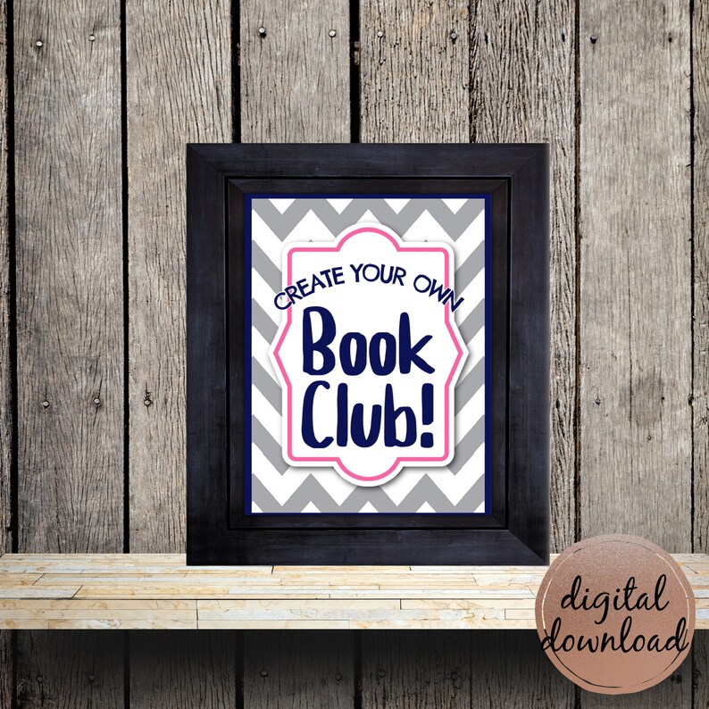 Book Club Printable for School Library or Classroom Library - Etsy