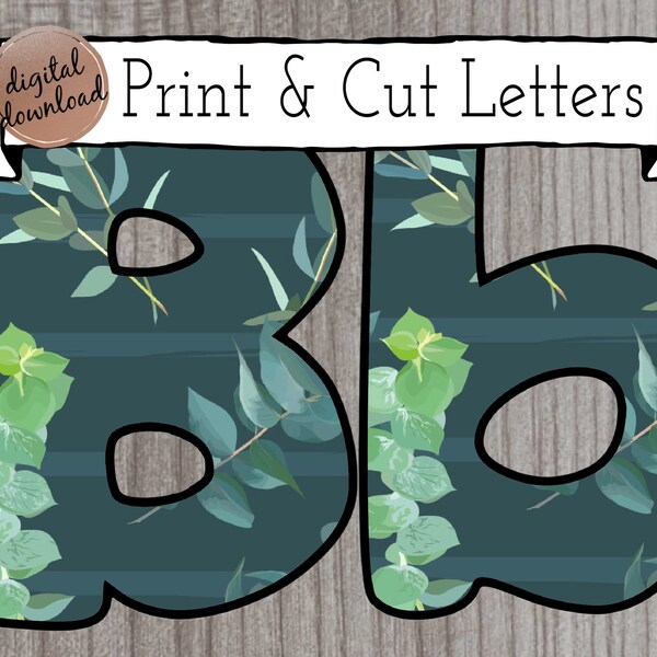Floral Letters - Etsy