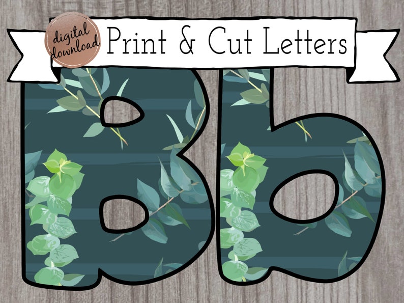 5 Inch Printable Letters and Numbers for Bulletin Boards | Print and ...