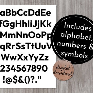 Printable Letters and Numbers for Bulletin Boards | Print and Cut ...