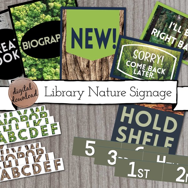 Library Decor - Etsy