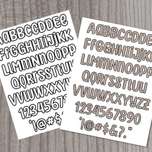 Printable Letters and Numbers for Bulletin Board | Print and Cut ...