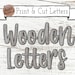 Handwritten Printable Letters and Numbers for Bulletin Boards | Print ...