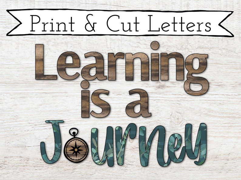 Printable Word Art for Classroom | Print and Cut Letters | Farmhouse ...