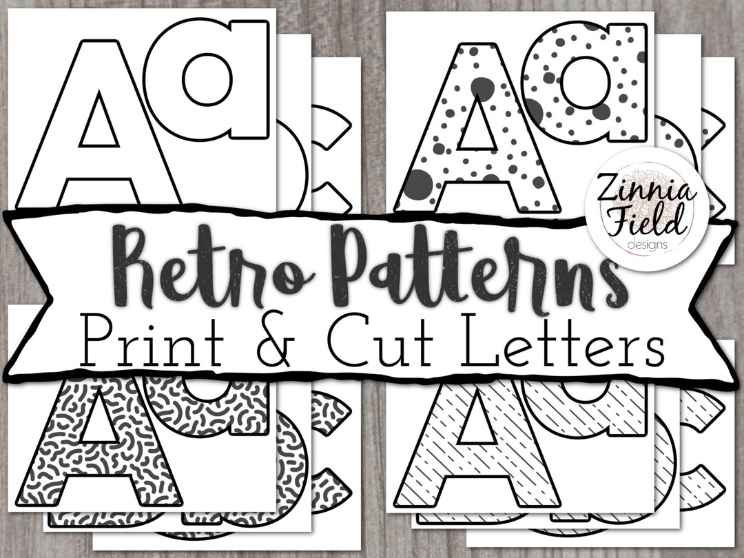 Printable Bulletin Board Letters and Numbers | Print and Cut | Pattern ...