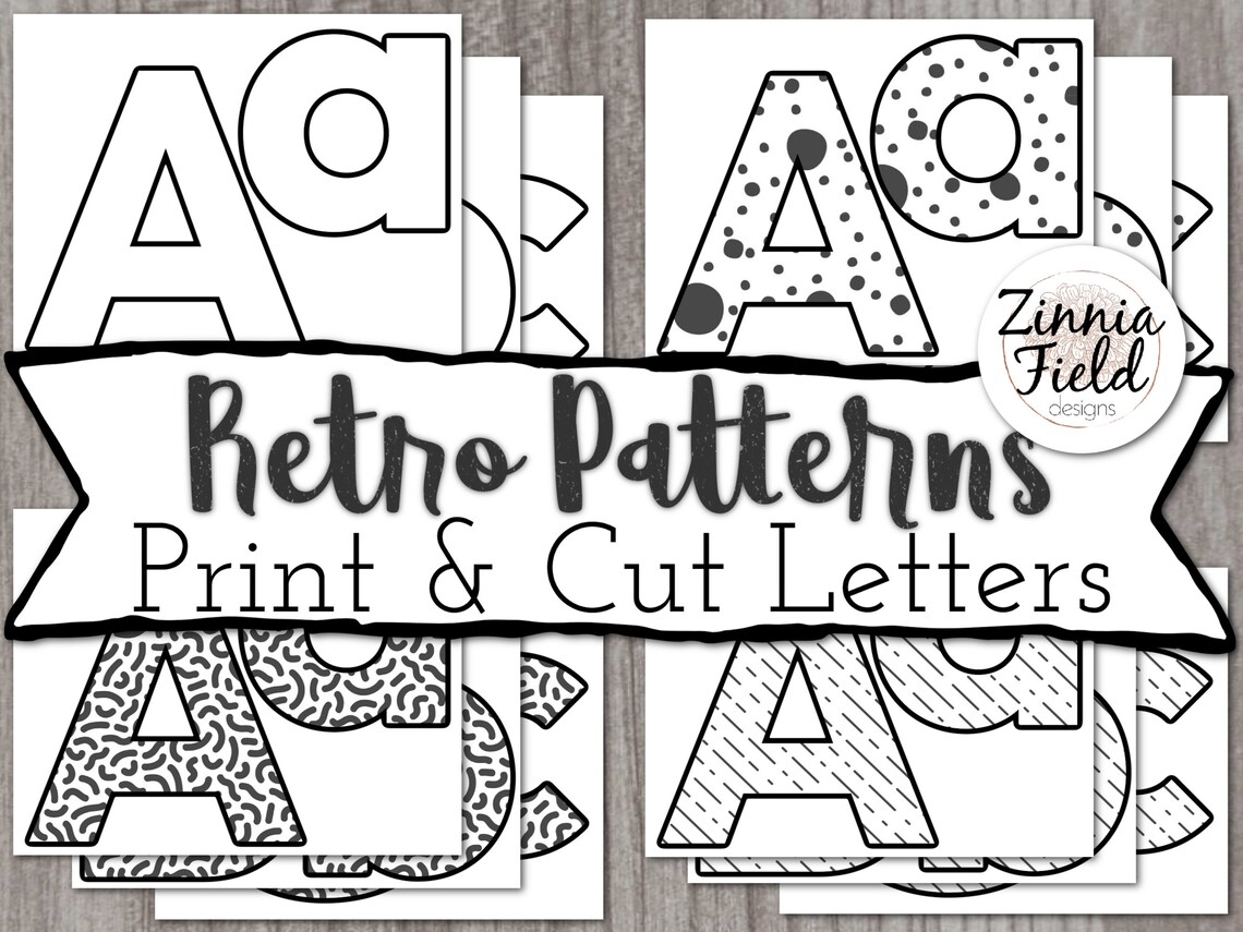 Printable Bulletin Board Letters and Numbers | Print and Cut | Pattern ...